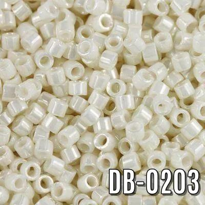 Miyuki Delica Bej, Opak, Sırlı Parlak DB-203 Boncuk - Kutu No:258 - 11/ ...