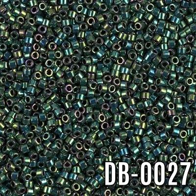 Miyuki Delica Yeşil Opak Metalik DB-27 Boncuk - Kutu No:74 - 11/0 - 5 ...
